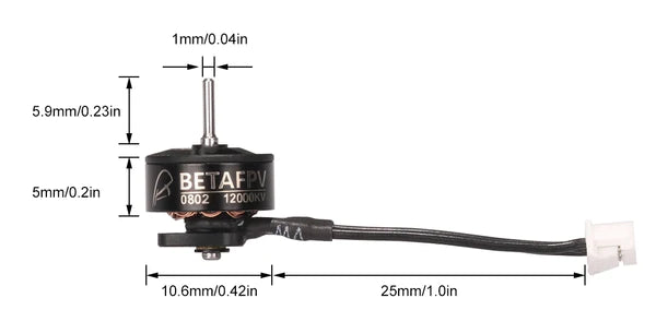 Betafpv 0802 Brushless Motors 12000KV – FPVTHAI
