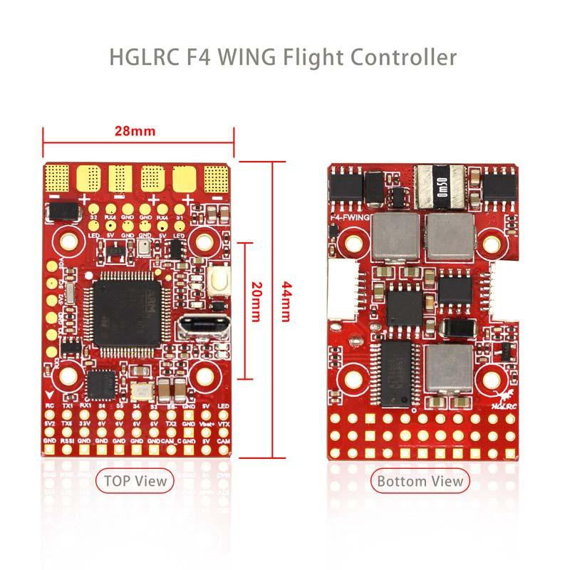 HGLRC F4 WING Flight Controller 20x20 2-8S BEC 6V – FPVTHAI