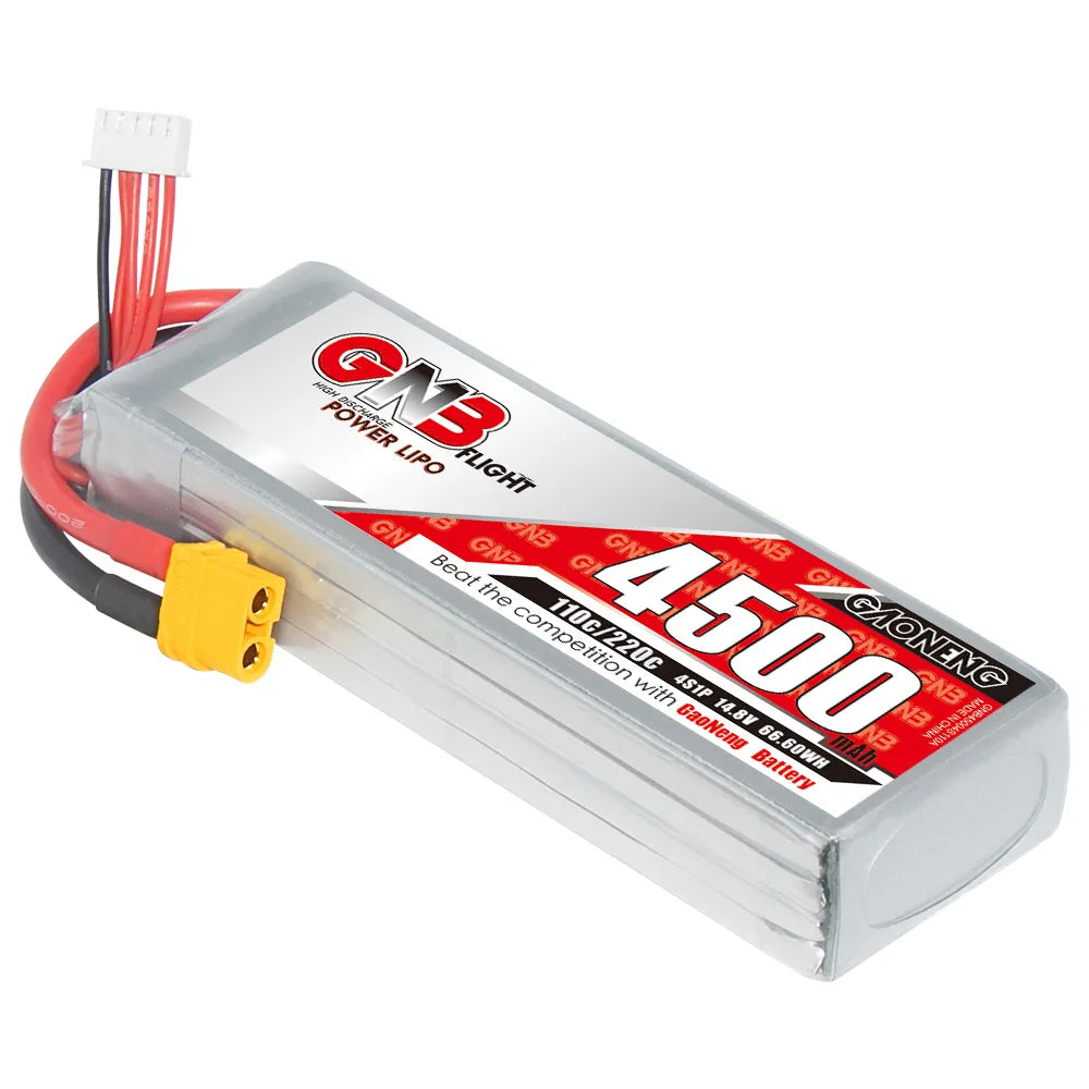GAONENG GNB 4S 14.8V 4500mAh 110C LiPo Battery XT60 – FPVTHAI